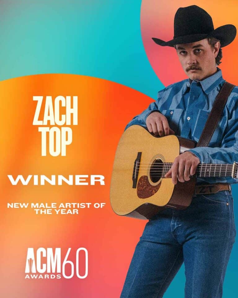 Zach Top Surprised with ACM New Male Artist of the Year Award - Country ...
